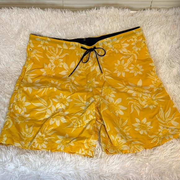 Ralph Lauren | Swim | Vintage Chaps Ralph Lauren Bright Yellow Floral ...